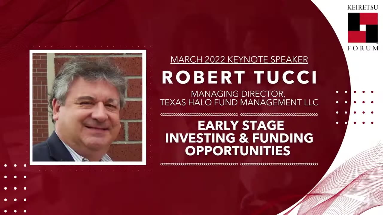 Early Stage Investing and Funding Opportunities with Robert Tucci ...