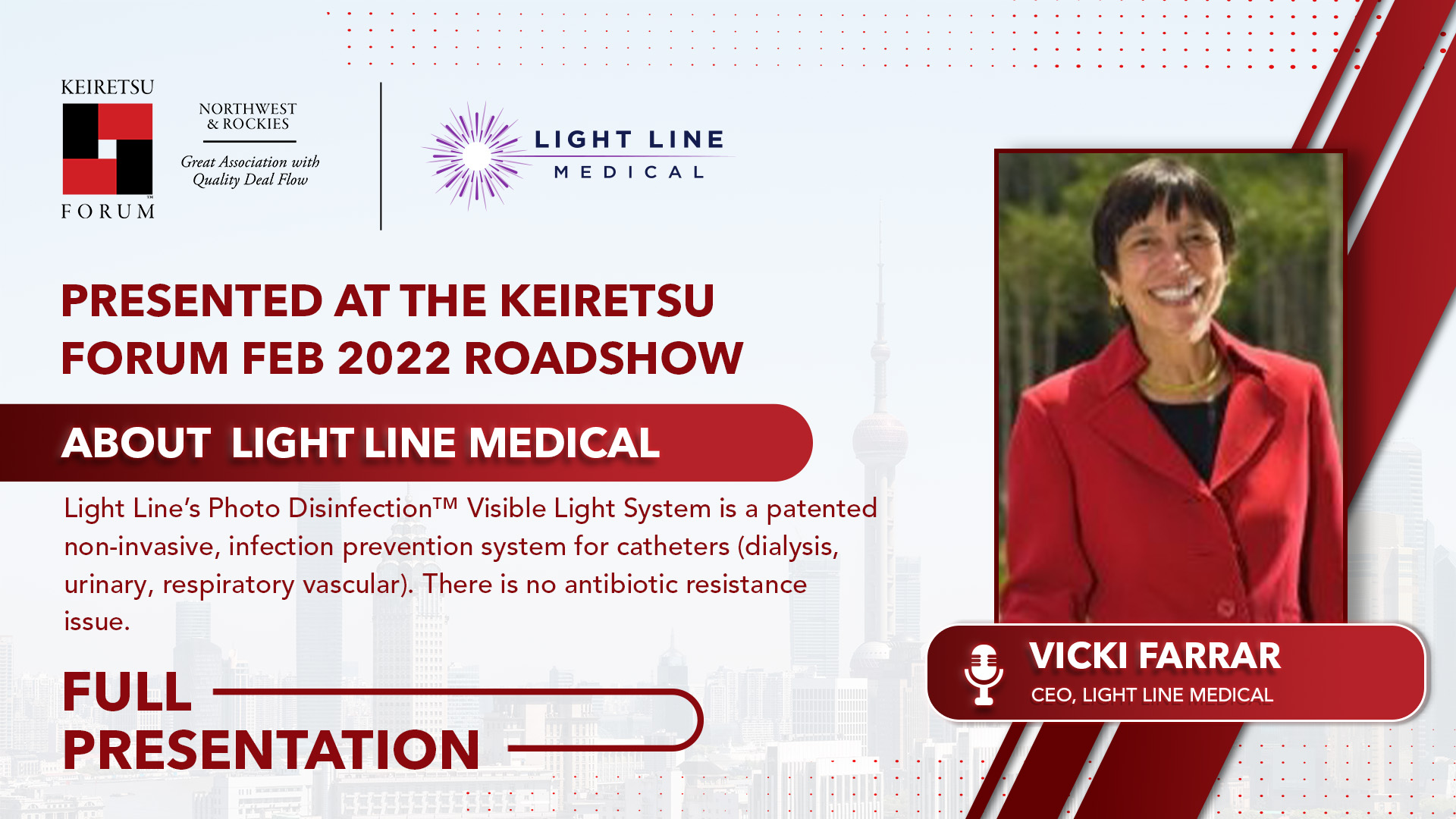 February 2022 : Light Line Medical - Keiretsu Forum TV