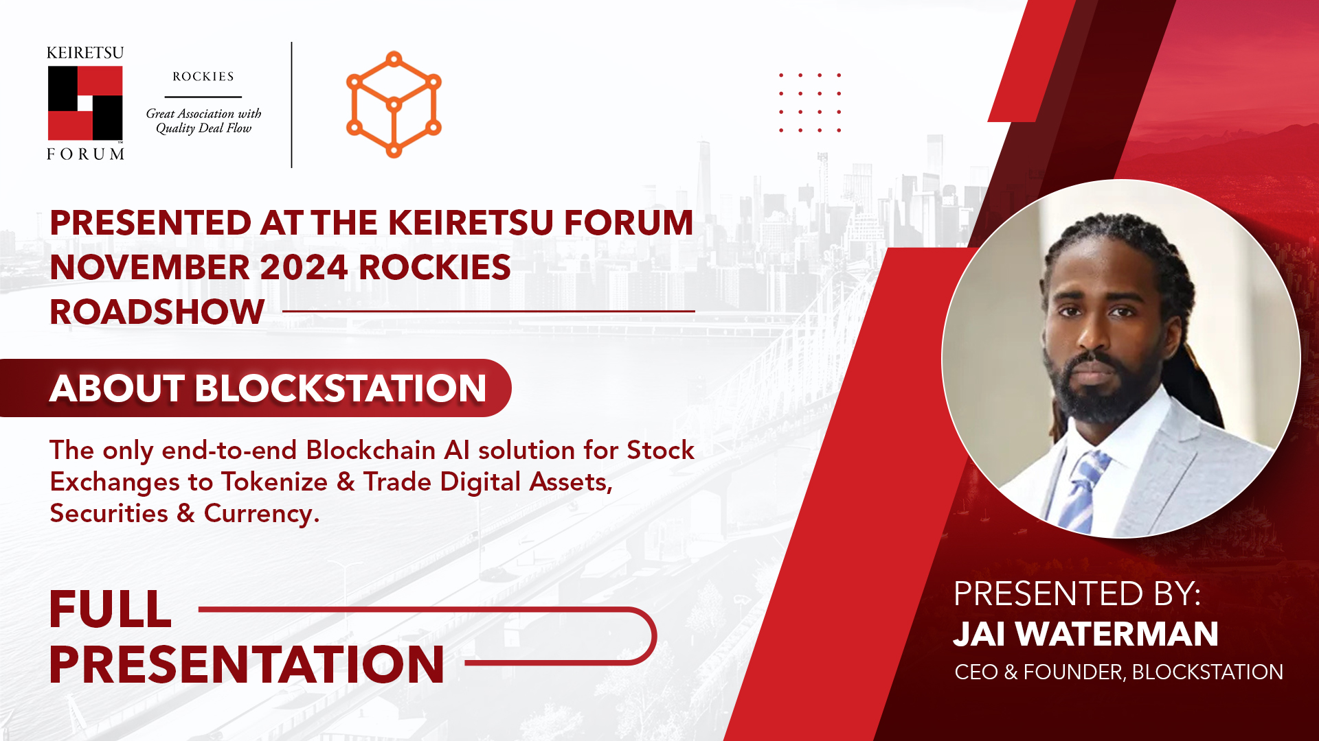 November 2024 Rockies Roadshow: Blockstation - Keiretsu Forum TV