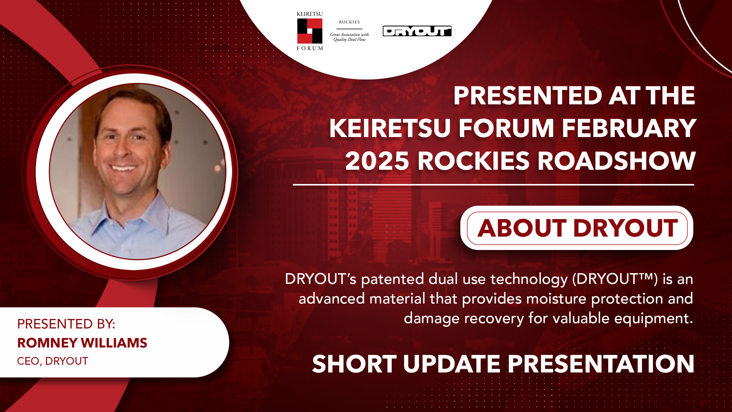 February 2025 Rockies Roadshow: DryOut - Keiretsu Forum TV
