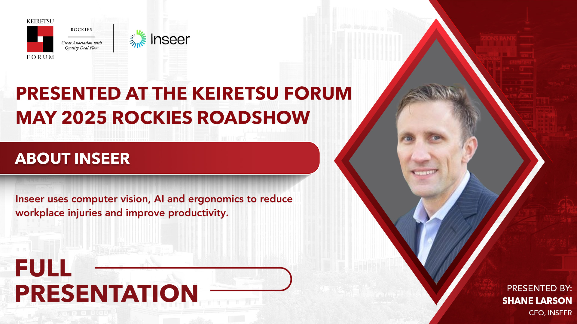 May 2025 Rockies Forums: Inseer - Keiretsu Forum TV