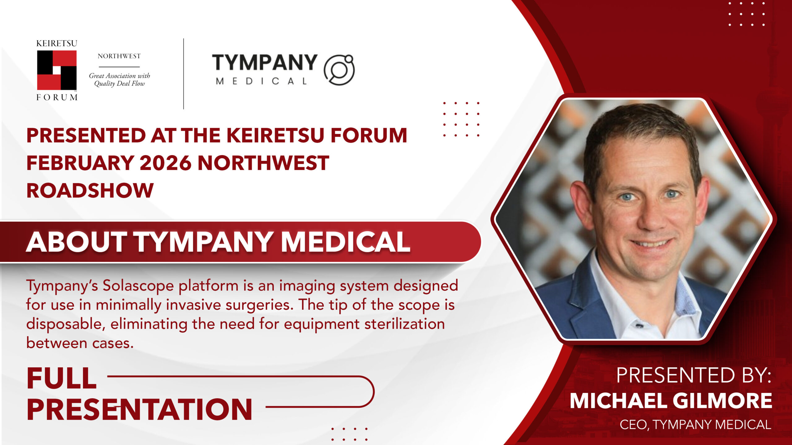 February 2026 Northwest Roadshow: Tympany Medical - Keiretsu Forum TV
